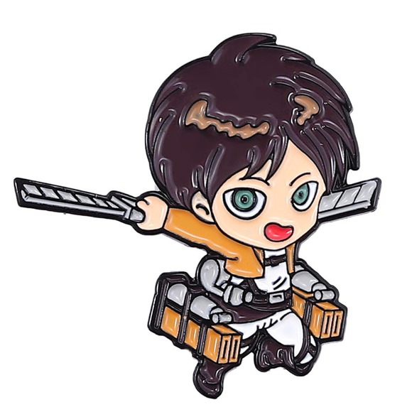 Love Bling USA | Jewelry | Attack On Titan Eren Yeager Enamel Pins 57 ...